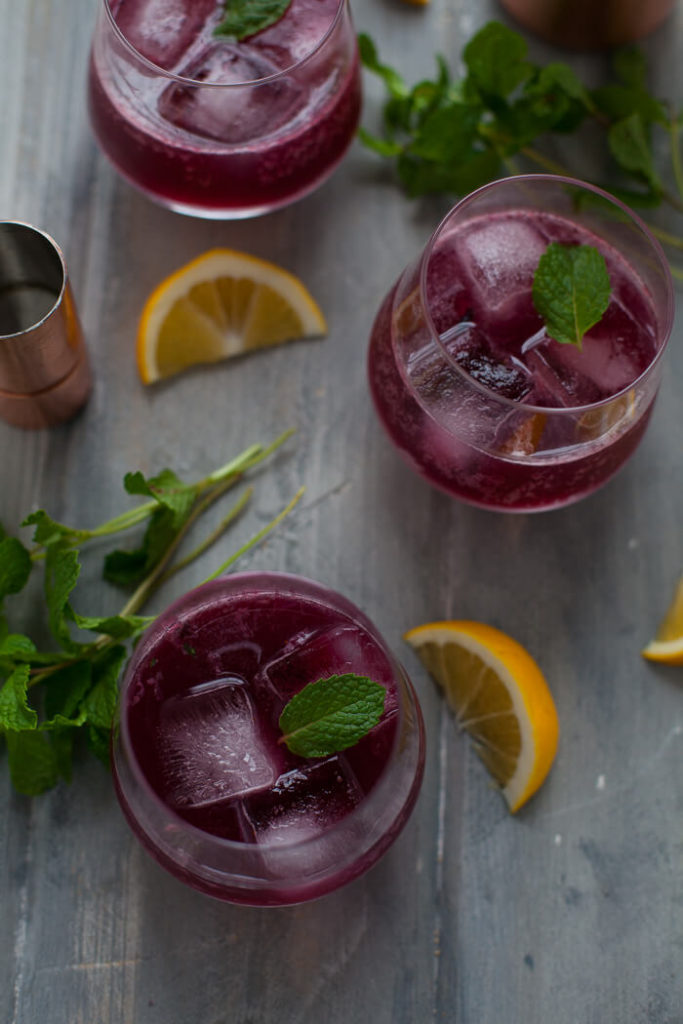 Wild Blueberry Bourbon Smash Recipe | Wild Blueberries