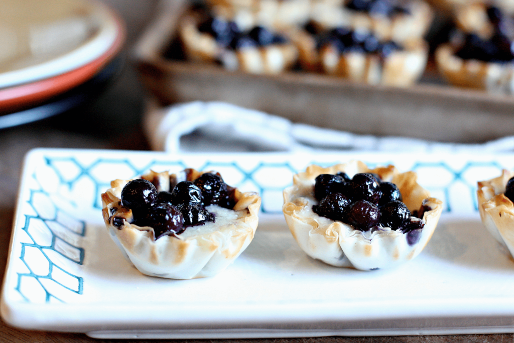 Wild Blueberry & Brie Pastry Bites Holiday Appetizer Recipe | Wild ...