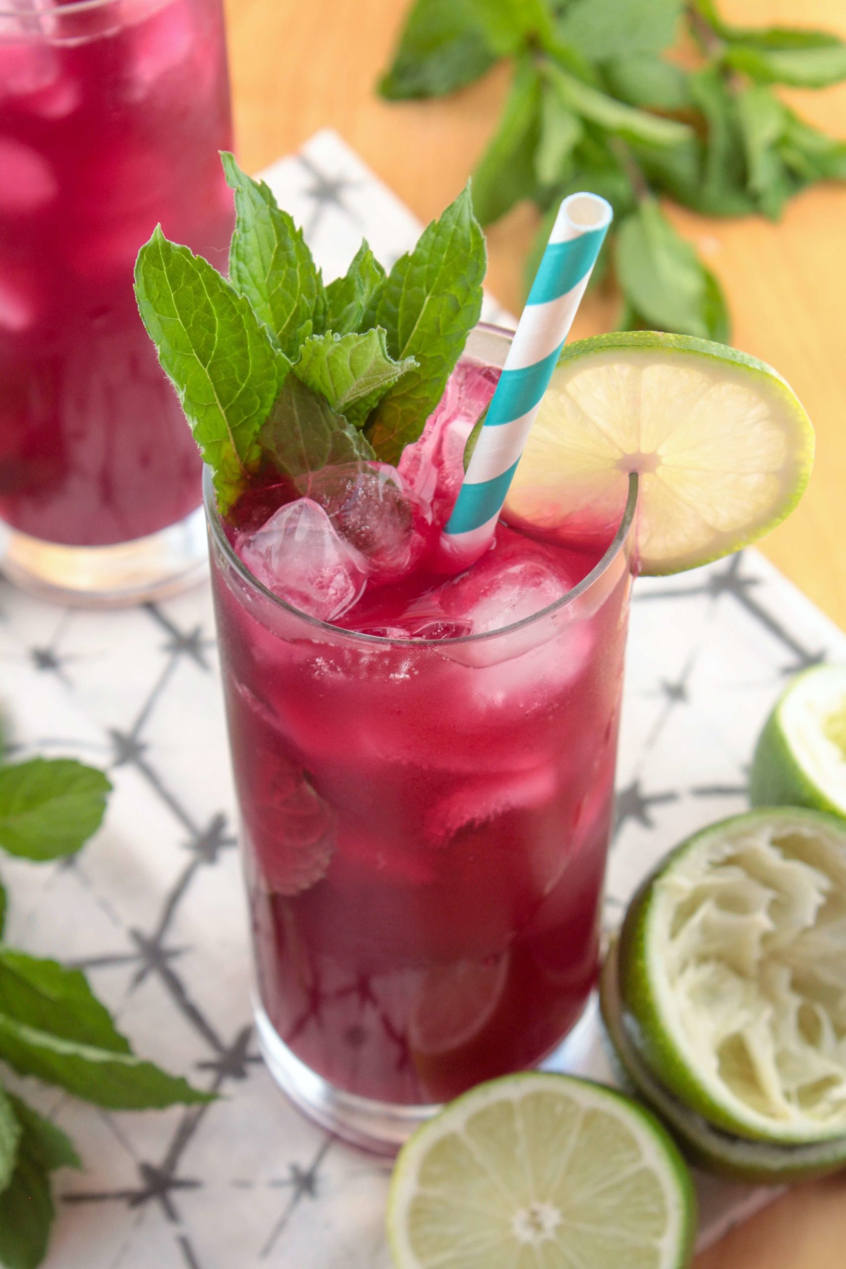 Wild Blueberry Green Tea Mojito Recipe | Wild Blueberries